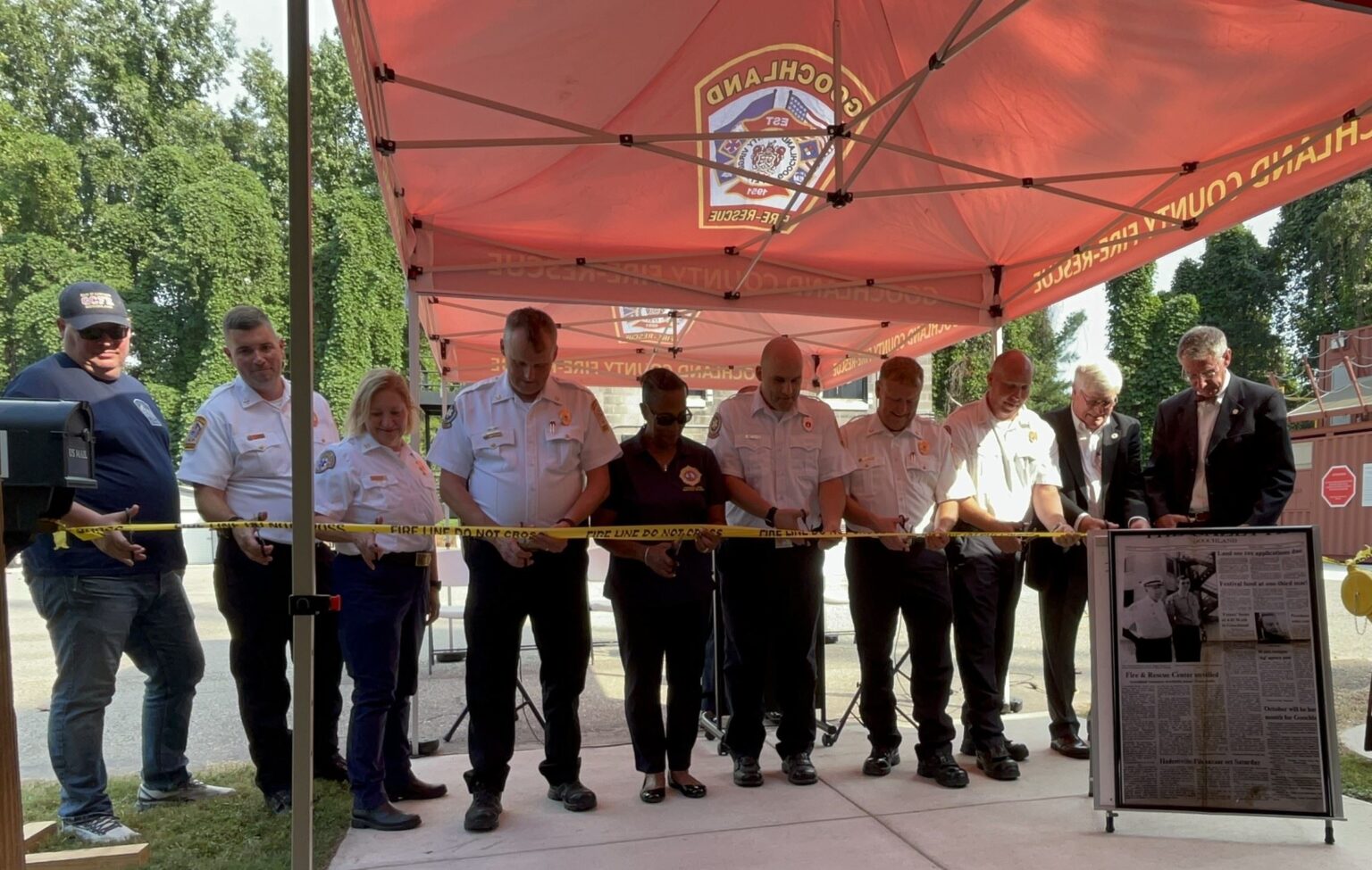 New Burn Building Ribbon Cutting Ceremony - Goochland County Department ...
